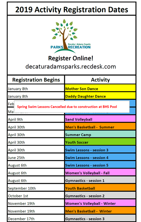 Decatur-Adams County Parks & Recreation - Decatur-Adams County Parks ...
